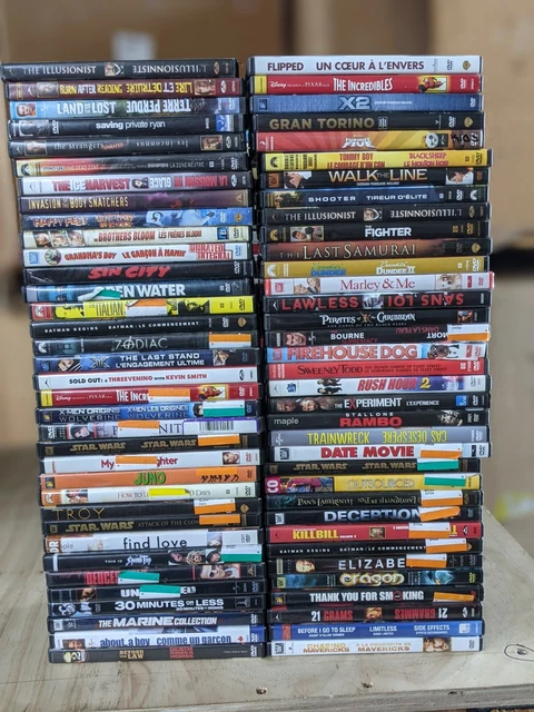 LOT OF 60 DVDs - Wholesale / Bulk DVDs Lot - A-List DVD Movies ...