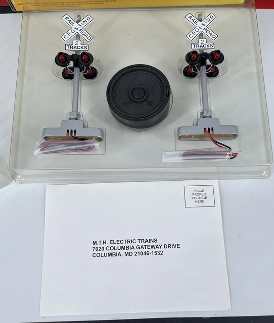 MTH 30-11014 O Scale RailKing Crossing Flasher W/Sound Operating Set of ...