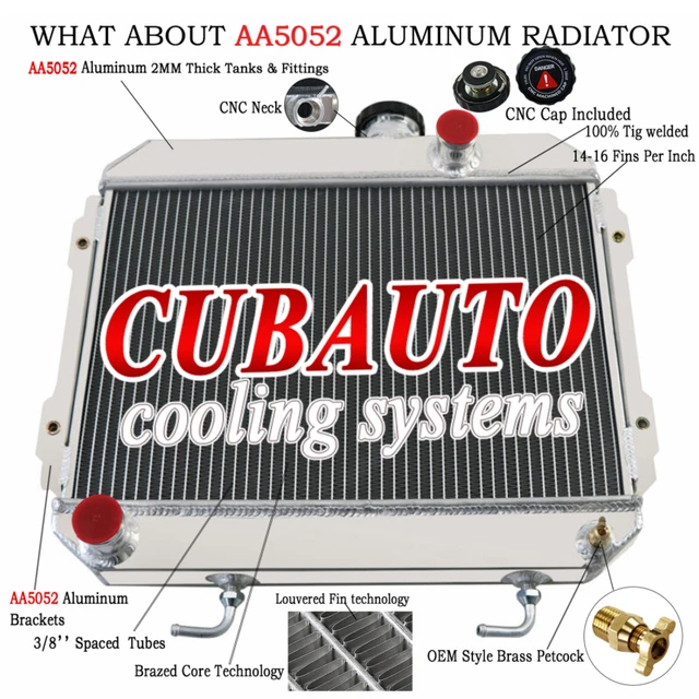 3 ROWS RADIATOR Aluminium For Toyota Corolla KE30 KE38 KE55 KE70 1974 ...