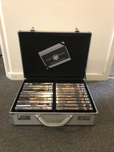JAMES BOND ULTIMATE Edition Briefcase Collection DVD’s Very Rare 20 DVD ...