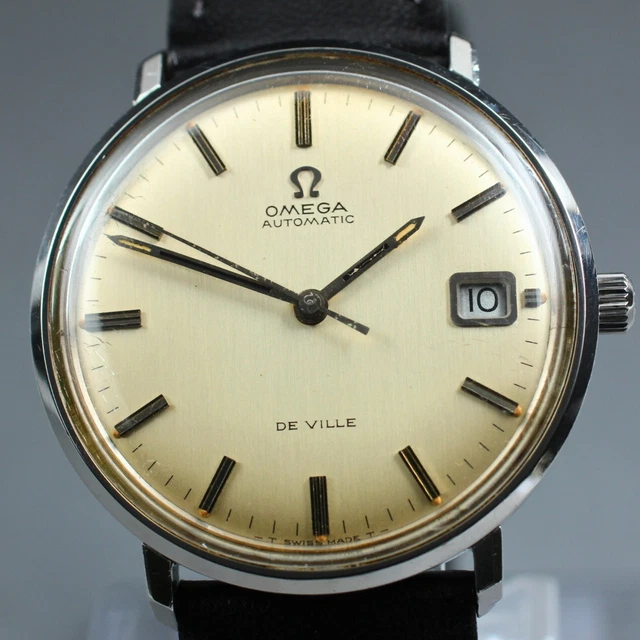 VINTAGE EXC+5 OMEGA DE VILLE Tool 106 Men's Automatic Watch 34mm Date ...