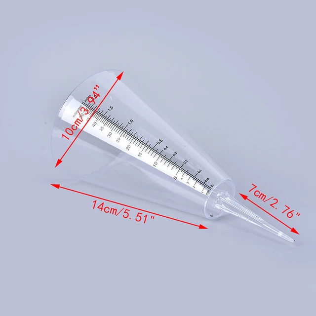 CONE RAIN GAUGE Measurement Ground Precipitation Garden Rainfall ...