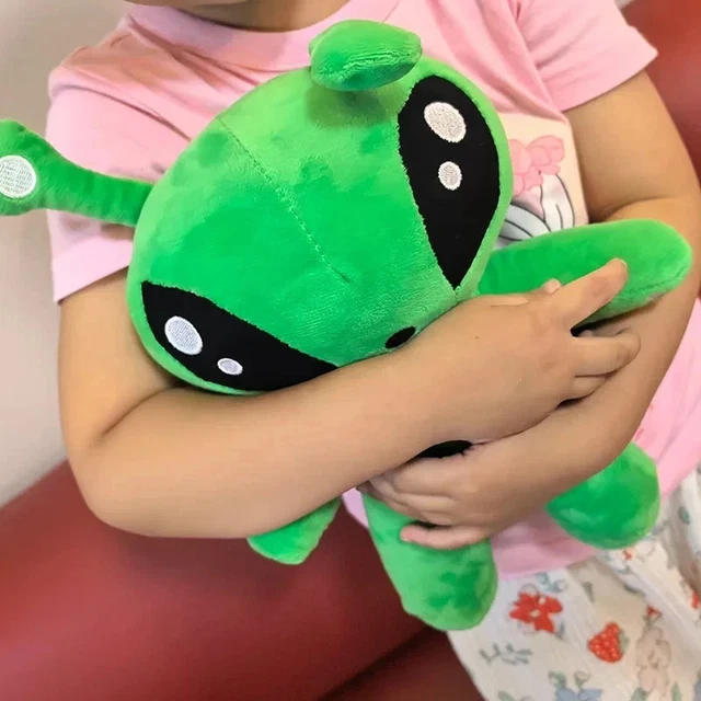 SOFT PLUSH GREEN Alien Toy Cute Stuffed Animal Gift for Kids £10.54 ...