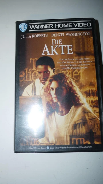 DIE AKTE JULIA Roberts Denzel Washington VHS VIDEO Kassette EUR 1,00 ...