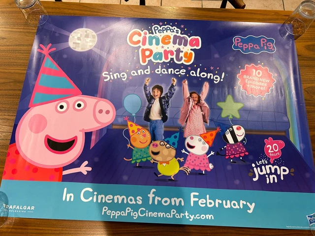 PEPPA’S CINEMA PARTY - 30”x40” Cinema Quad Poster / Peppa Pig EUR 11,69 ...