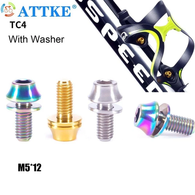 CAGE INSTALL TC4 Bolts Ti Parts Screws Bottle Holder Screw Bicycle Hex ...