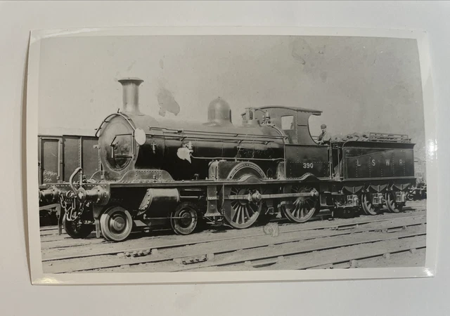 LSWR RAILWAY LOCOMOTIVE Photograph - 390 - A1050 £3.50 - PicClick UK