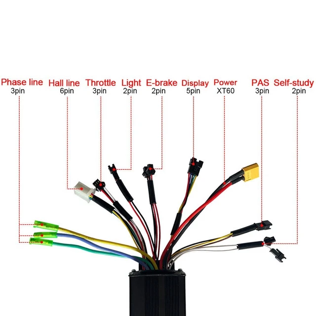HIGH POWER 3648V 30A For Ebike Controller with S800 Display Throttle PAS Kit £73.66 - PicClick UK