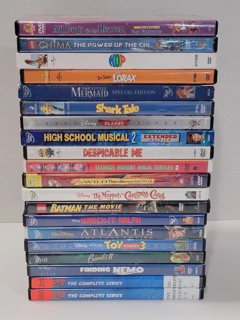 20 KIDS DVD Lot - Animated, Children, Family DVDs - Disney Batman ...