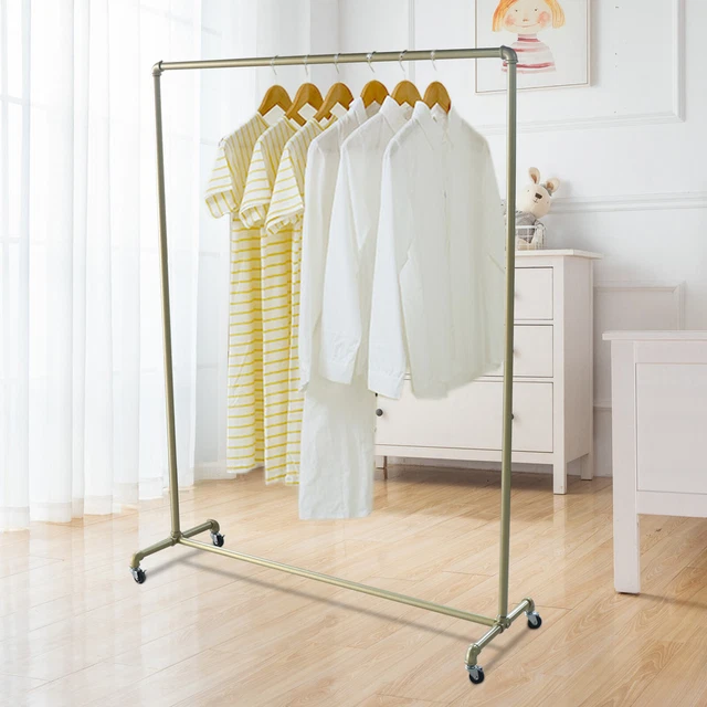 Sturdy Clothes Rack Heavy Duty Double Clothes Rail Garment Rack With ...
