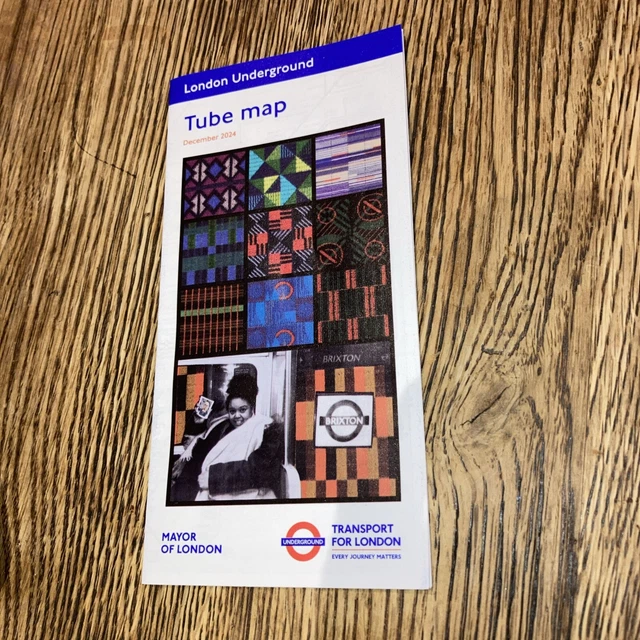 LONDON UNDERGROUND TUBE Map - Dated December 2024 TFL Normal Travel Guidance £1.75 - PicClick UK