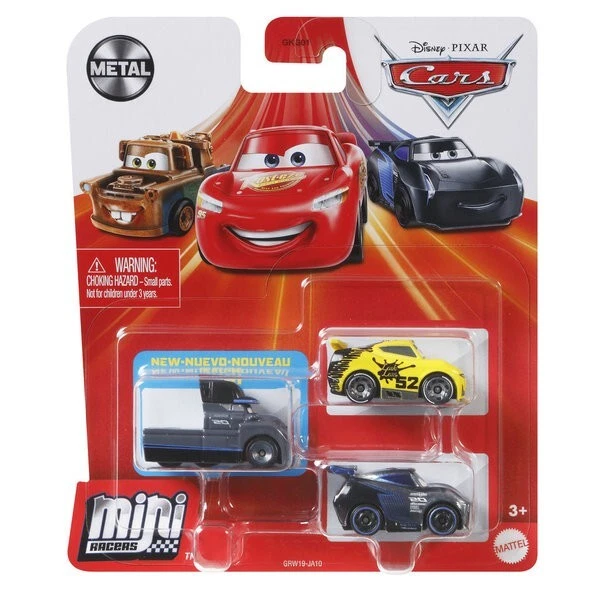 DISNEY PIXAR CARS 3 Pack Mini Racers GALE GEORGE NEW WIN JACKSON Save 8 ...