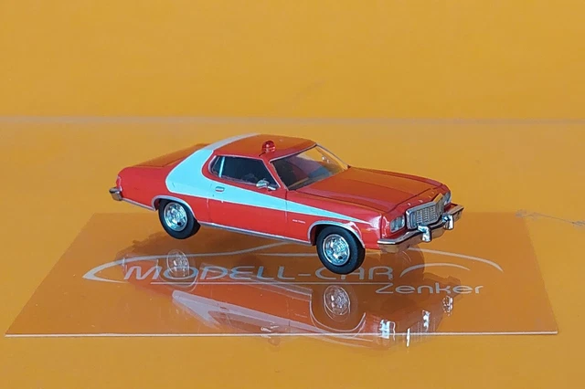 BREKINA 19729 FORD Gran Torino, rot/weiss, "Starsky & Hutch" Bj.1976, 1 ...