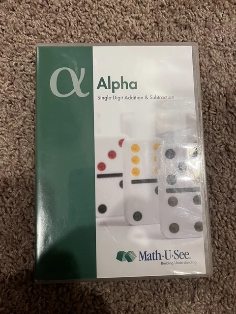 ALPHA SINGLE-DIGIT ADDITION and Subtraction Dvd - Math-U-See $8.50 ...