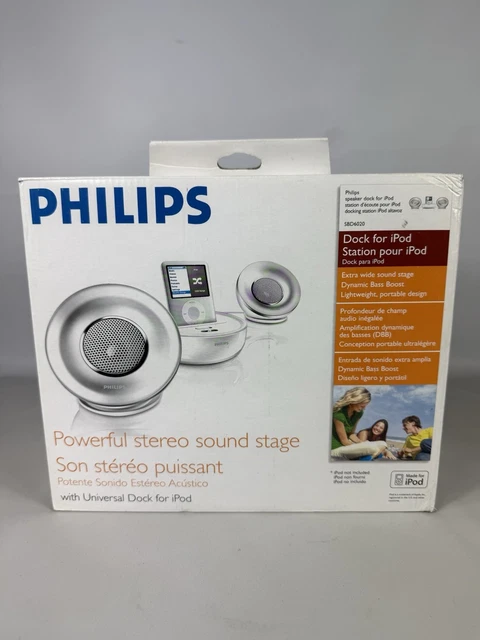 PHILIPS POWERFUL STEREO Sound Stage with Universal Dock for iPod # ...
