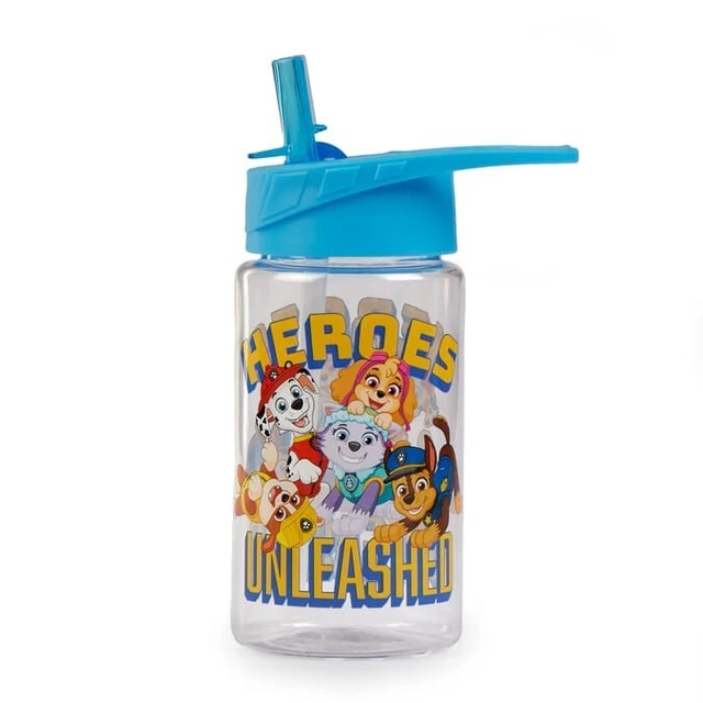 PAW PATROL HEROES Unleashed Drinks Bottle - 450ml Water Bottle - Blue ...
