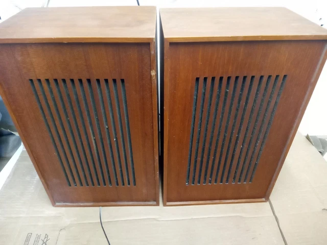 VINTAGE RETRO RADIOGRAM / Stereogram Speakers Teak £35.00 - PicClick UK