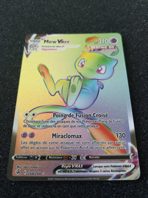 CARTE POKÉMON MEW 268/264 Vmax Secrète Epée et Bouclier EB08 FR NEUF ...