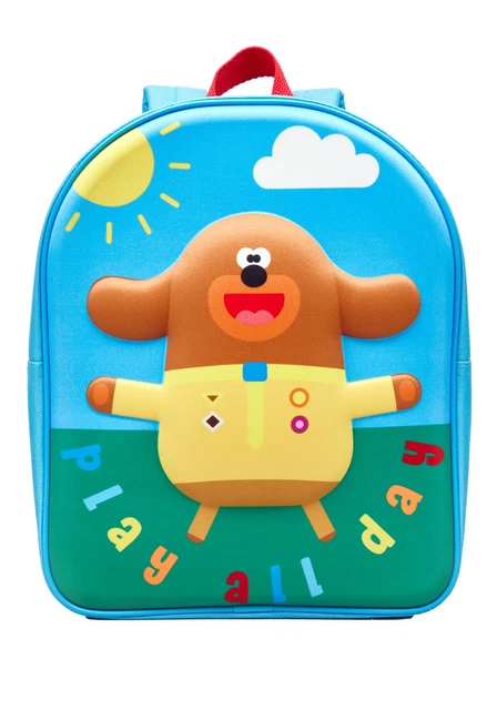 HEY DUGGEE BACKPACK Play All Day Blue 3D EVA Childrens Pre-School ...