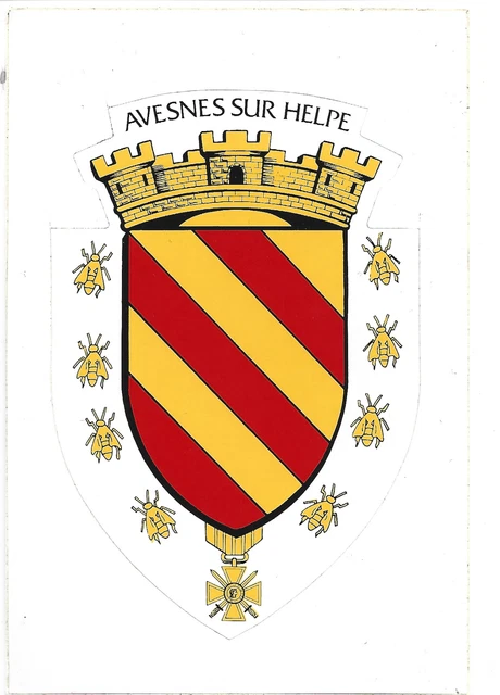 ECUSSON ADHÉSIF BLASON de la ville d'avesnes sur helpe (59) EUR 1,50 - PicClick FR