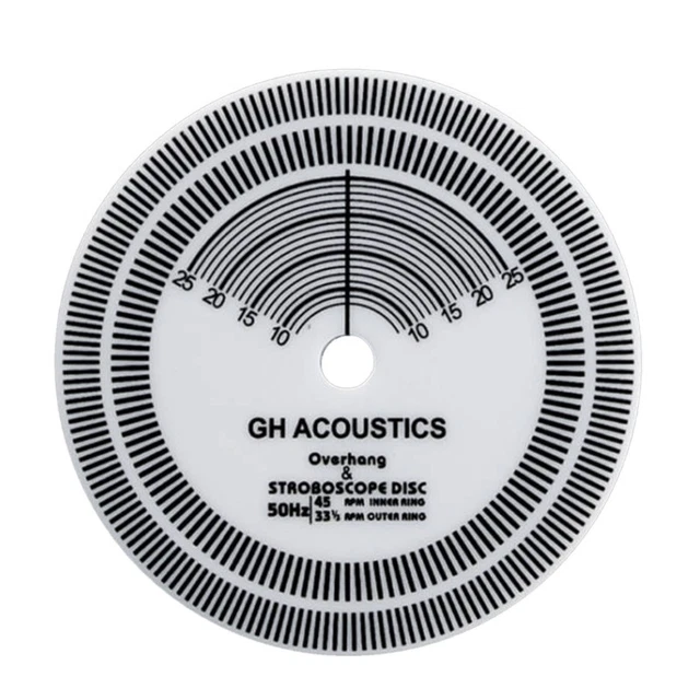 TURNTABLES STROBE DISC Stroboscope Mat Tests Rotational Speed Detection ...