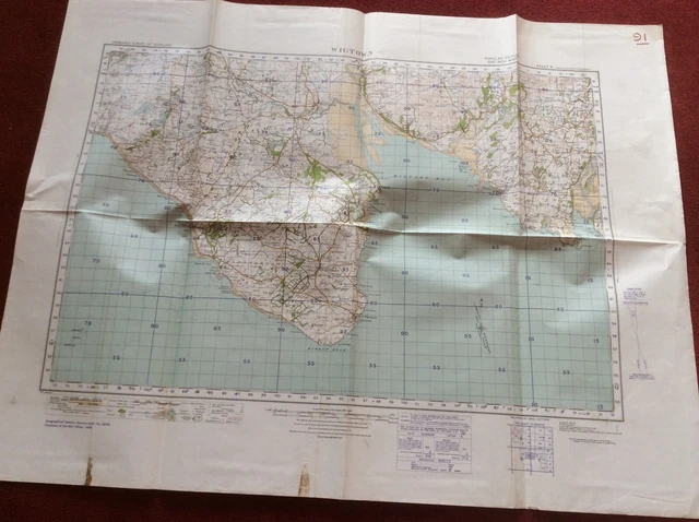 WW2 WAR OFFICE 1939 Military Map Wigtown, Kirkcudbrightshire, Scotland ...