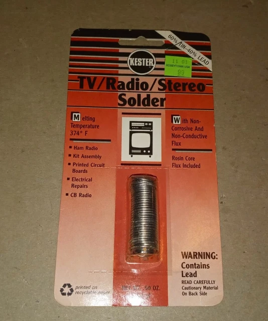 VINTAGE KESTER TV Radio Stereo Solder New $14.50 - PicClick