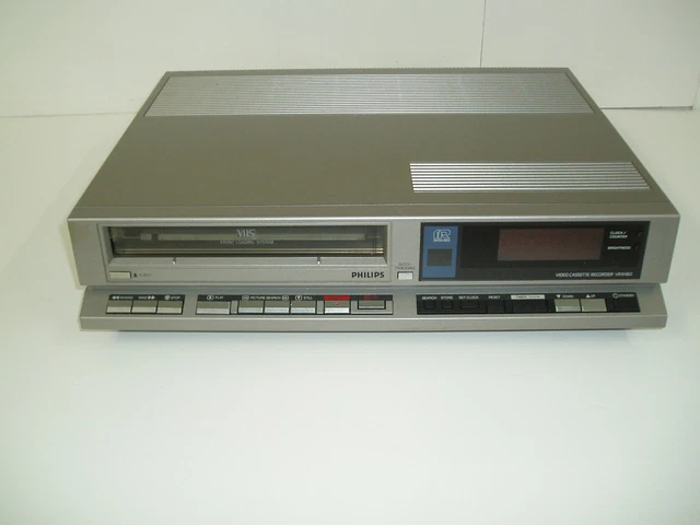 VINTAGE PHILIPS VR 6462 VIDEO RECORDER -VCR -VHS with instruction ...