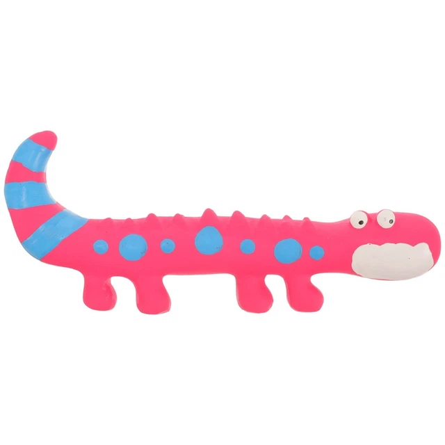 SQUEAKY DOG TOY Lizard Shape Pet Biting Toy Interactive Puppy Dog Toy ...