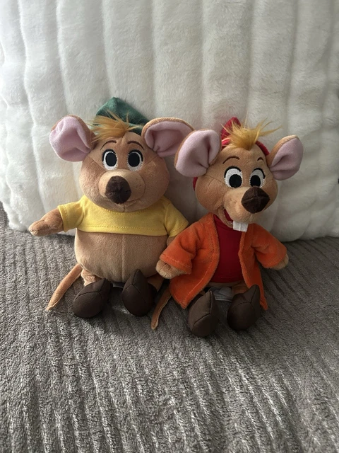 JAQ AND GUS Disney Cinderella Disneyland Plush Set Soft Toys Mice £37. ...