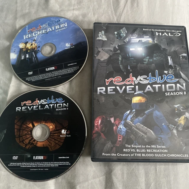 RED VS BLUE Revelation Season 8 DVD (Season 7 Disc Only Also Included ...