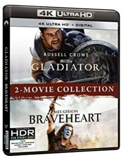 GLADIATOR / BRAVEHEART 2-Movie Collection (4K Ultra HD) NO DIGITAL CODE ...