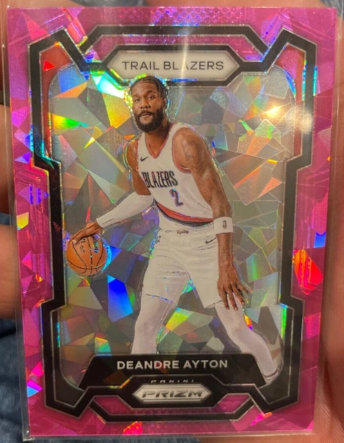 DEANDRE AYTON 2023-24 Panini Prizm glace craquée rose #53 blazers EUR 0 ...