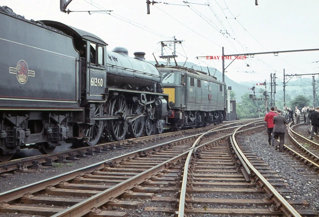 ORIGINAL 35MM SLIDE: LNER B1 61360 & Class 76 E26000 Tommy on Railtour ...