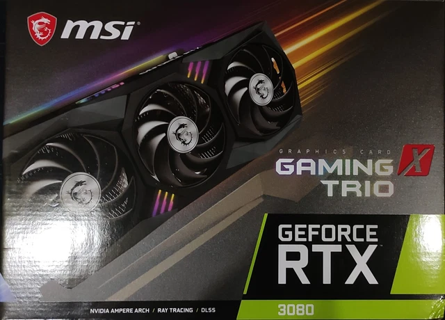 MSI GEFORCE RTX 3080 GAMING X Trio 10Go GDDR6X Carte Graphique EUR 449,00 - PicClick FR