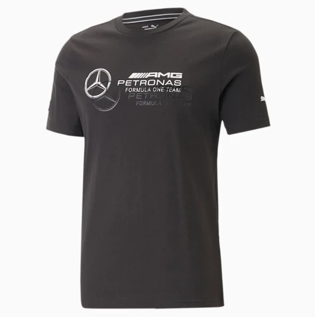 PUMA MERCEDES AMG Petronas Logo 538482-01 Hommes T-Shirt Coton Noir EUR ...