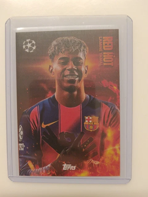 TOPPS MATCH ATTAX 2025/26 25/26 2026 Lamine Yamal Ultra Rare Red Hot £ ...