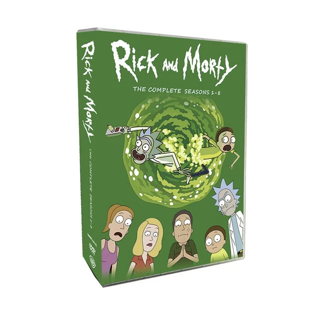 NEW RICK AND Morty Season 1-8 Complete Series DVD 16-Disc English Box ...
