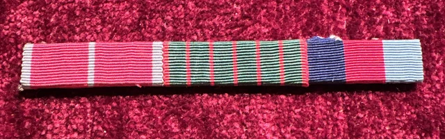 WW2 BRITISH MEDAL Ribbons MBE (Military), French Croix De Guerre & 1939 ...