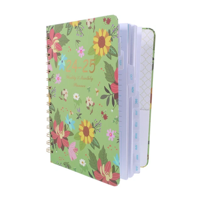 2024 -2025 LIGHT Green Paper Notebook Work Student Agenda Planner £13. ...