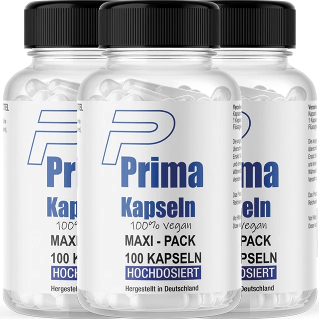 3 X PRIMA 100 Capsules Original MAXI PACK FREE SHIPPING + LIGHTNING ...