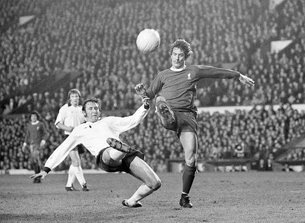 FOOTBALL TERRY MCDERMOTT Of Liverpool With Rod Thomas 1974 OLD PHOTO ...