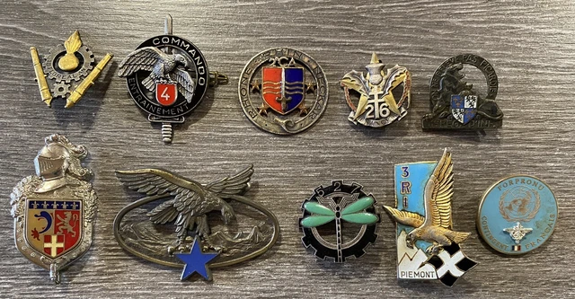 - LOT 10 Insignes Militaire anciens Brevet Montagne Armée Rhin ...
