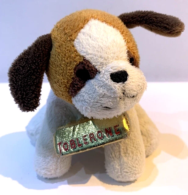 KRAFT FOODS TOBLERONE Souvenir Puppy Dog Plush Soft Toy 5"/12cm Rare £3 ...