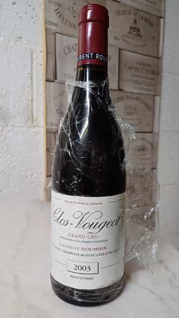 BOUGOGNE RARE CLOS de Vougeot Laurent Roumier 2003 EUR 180,00 - PicClick FR