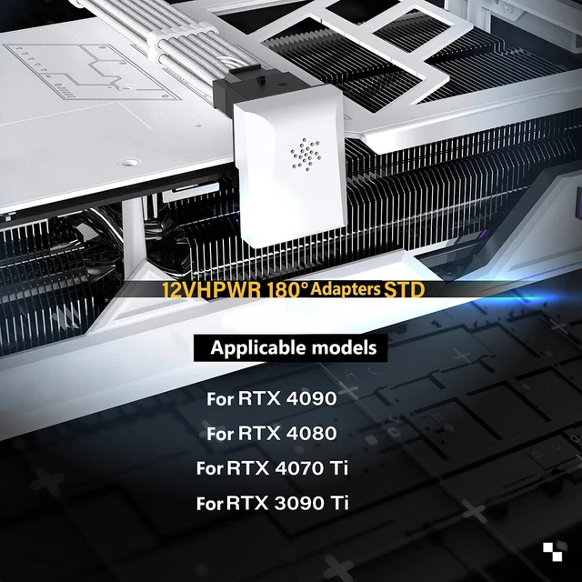 CONNETTORE DI ALIMENTAZIONE 450W per scheda grafica RTX 4090 4080 4070 Ti 3090 Ti (STD bianco ...