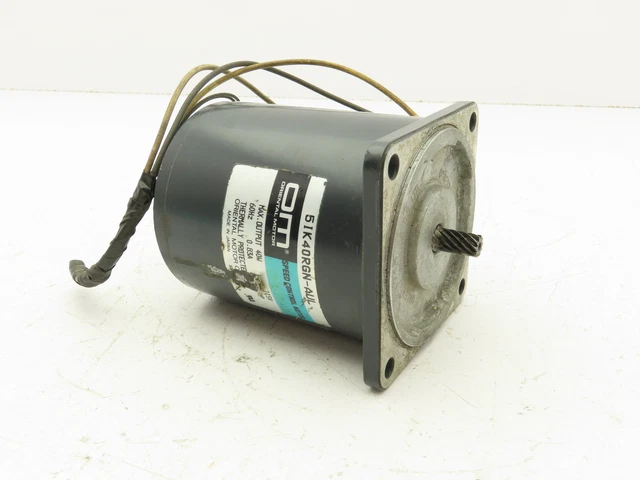 ORIENTAL MOTOR 5IK40RGN-AUL Speed Control Induction Motor 40W .83A 4P ...