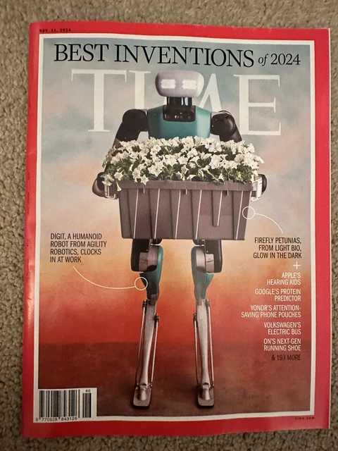 TIME MAGAZINE 11TH November 2024 11/11/24 Best Inventions Of 2024 £20. ...