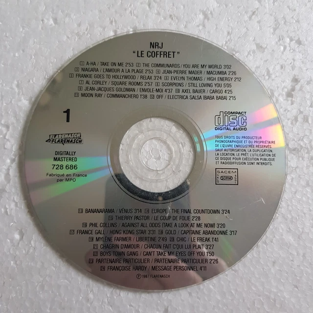 CD SANS BOITIER ni jaquette - NRJ le Coffret 24 Titres 1987 disk 1 EUR 5,00 - PicClick FR