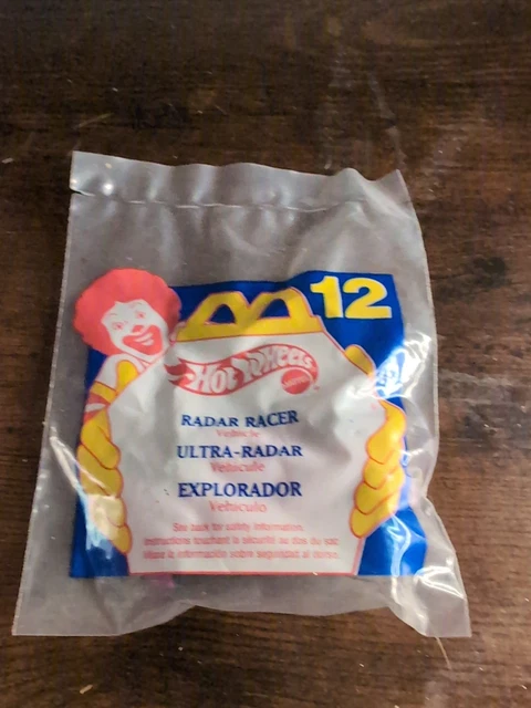 HOT WHEELS RADAR Racer 1994 McDonald's Happy Meal Toy #12 Sealed Mattel ...